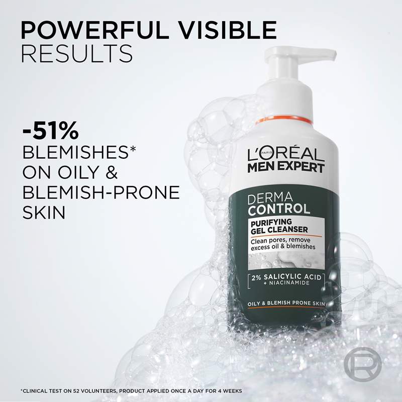 L’Oréal Paris Men Expert Derma Control gel nettoyant à base de ...