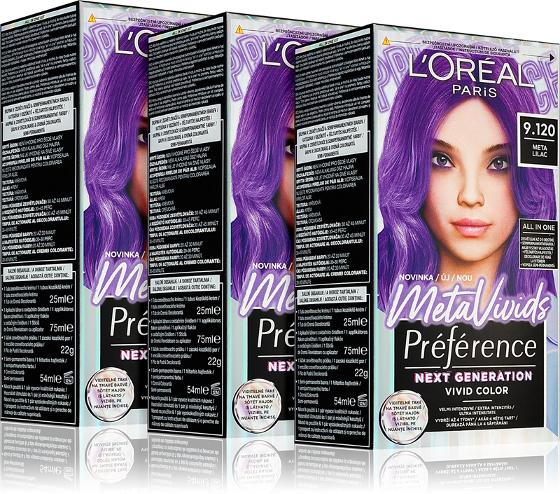 L’Oréal Paris Préférence Meta Vivids coloração semipermanente para o ...