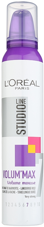 L’Oréal Paris Studio Line Volum´ Max Styling Mousse with Volume Effect ...