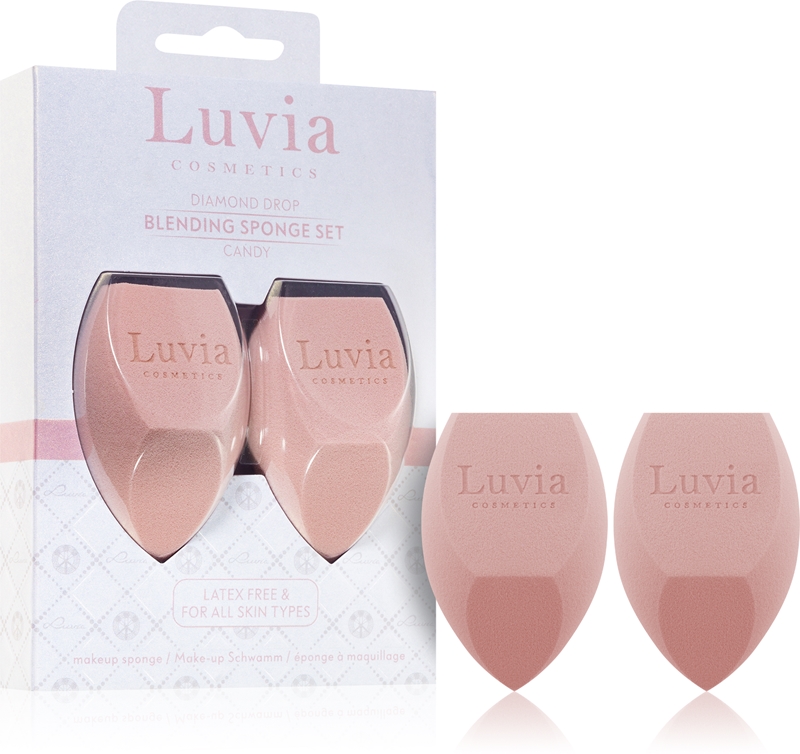 Luvia Cosmetics Diamond Drop Blending Sponge Set multifunkční houbička ...