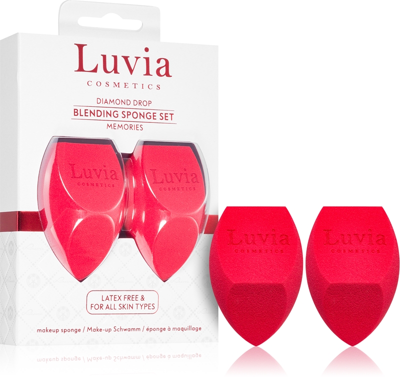 Luvia Cosmetics Diamond Drop Memories Blending Sponge Set Makeup Sponge ...