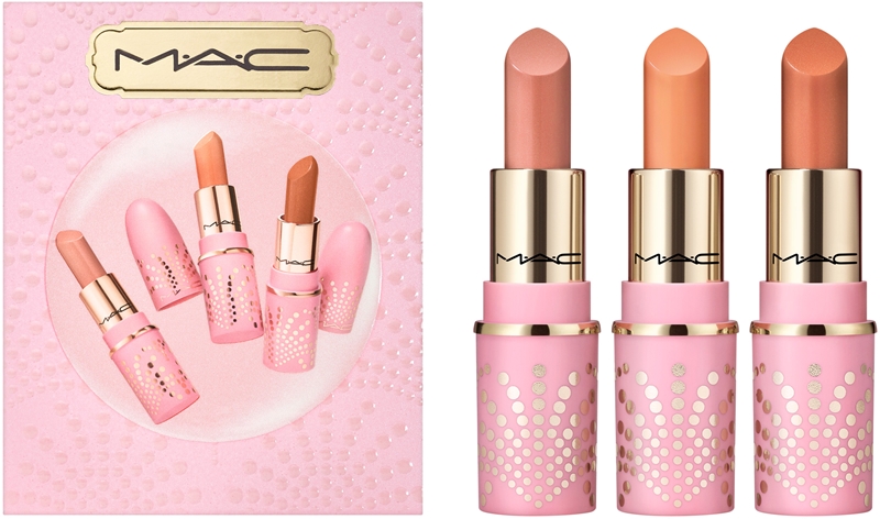 MAC Cosmetics Bubbles & Bows Taste of Bubbly Mini Lipstick Kit Gift Set ...