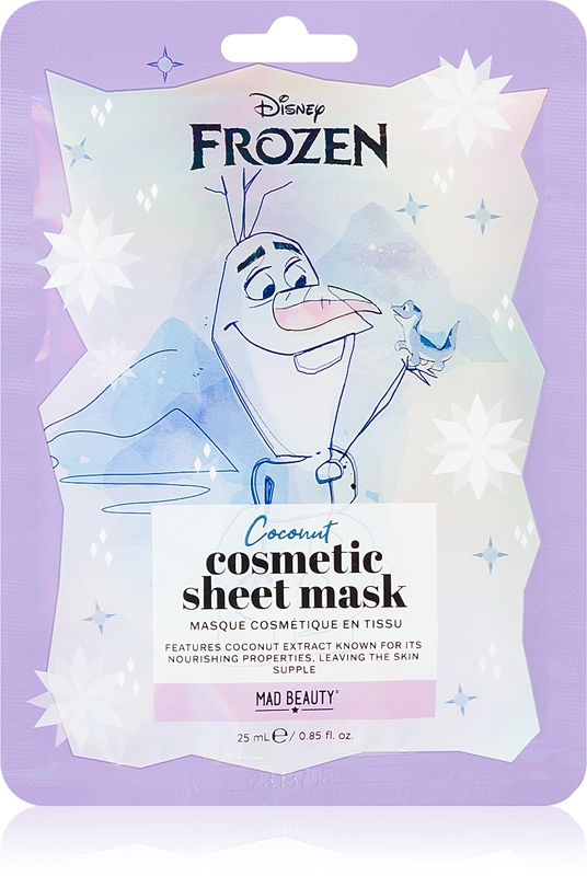 Mad Beauty Frozen Olaf máscara em filme com efeito hidratante e ...