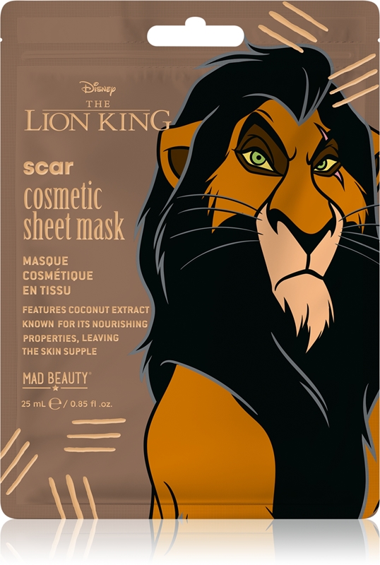 Mad Beauty Lion King Scar moisturising face sheet mask | notino.co.uk