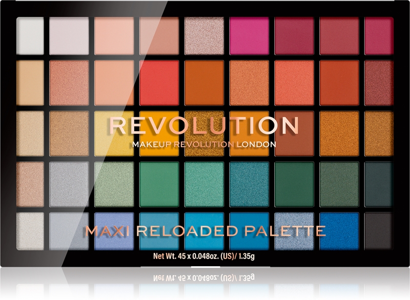 Makeup Revolution Maxi Reloaded Palette eyeshadow palette Review ...
