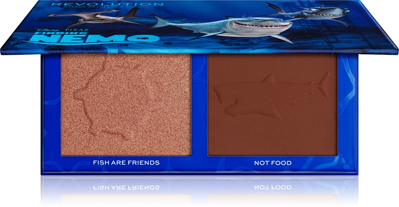 Makeup Revolution X Finding Nemo rozświetlająca i brązująca paletka