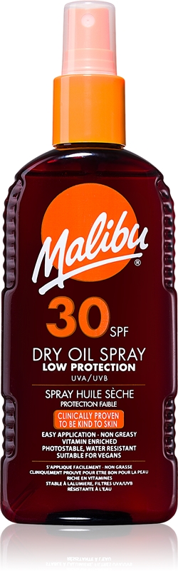 Malibu Dry Oil Spray Sun Oil SPF 30 | notino.ie