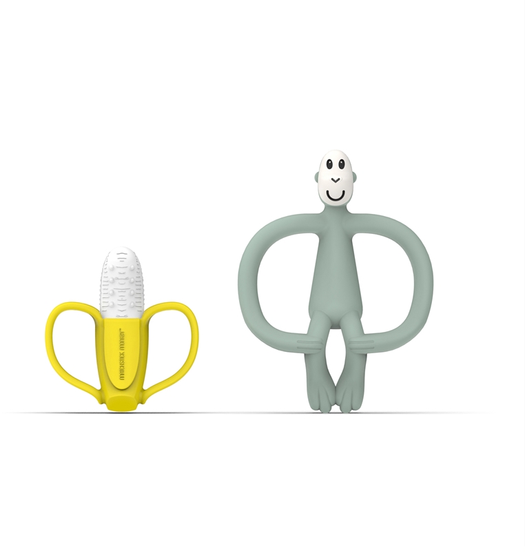 Matchstick Monkey Banana Soother & Monkey Teether Gift Set (for ...