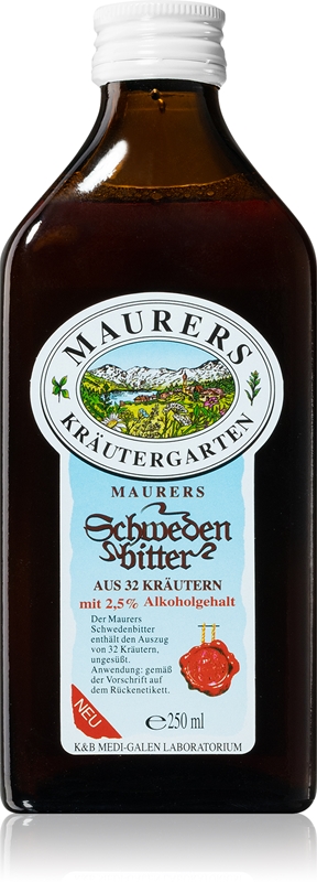 MAURERS Švédské kapky 2.5%alk. gouttes pour favoriser la digestion ...