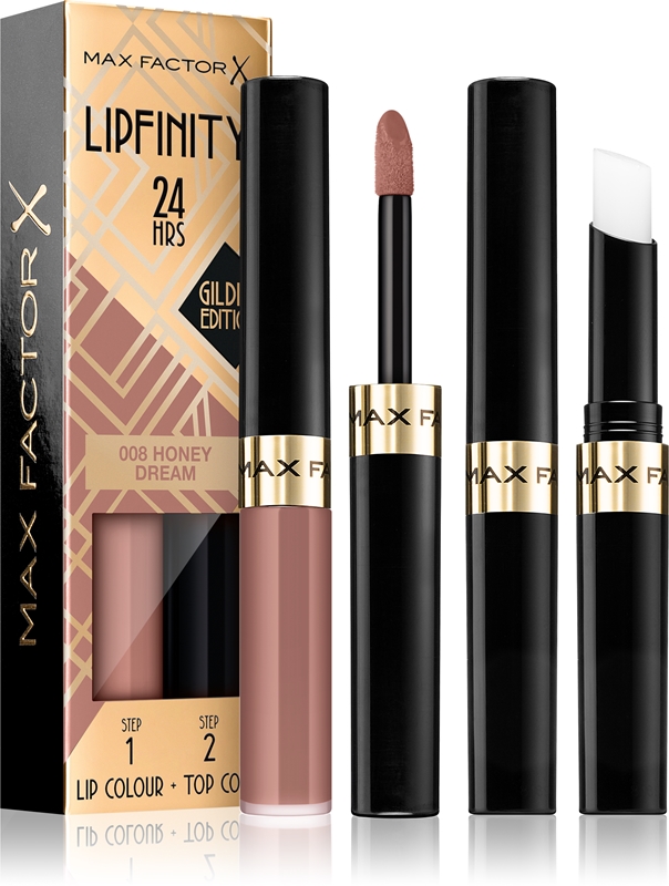 Max Factor Lipfinity Gilded Edition Long-Lasting Lipstick with balm ...