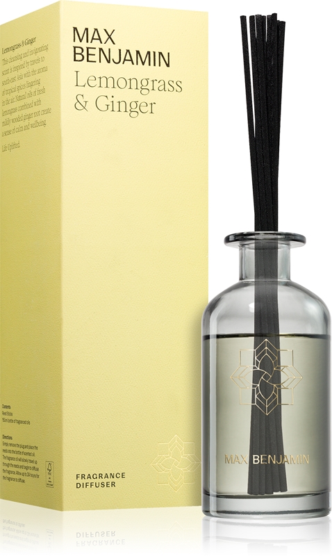 MAX Benjamin Lemongrass & Ginger kvapų difuzorius su užpildu | notino.lt