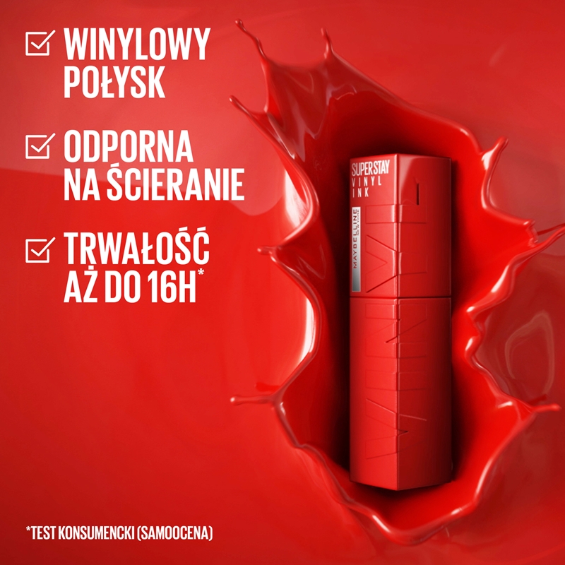 MAYBELLINE NEW YORK SuperStay Vinyl Ink długotrwała szminka w płynie