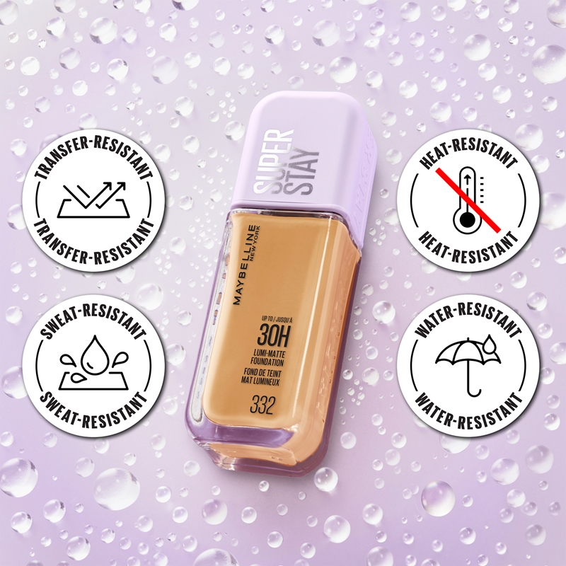 MAYBELLINE NEW YORK SuperStay Lumi-Matte Lightweight Foundation with ...