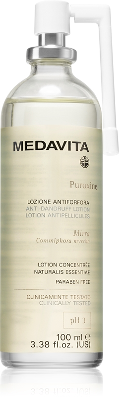 Medavita Puroxine Anti-Dandruff Lotion soin sans rinçage cuir chevelu ...