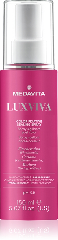 Medavita LUXVIVA Color Fixative Sealing Spray setting spray for hair ...