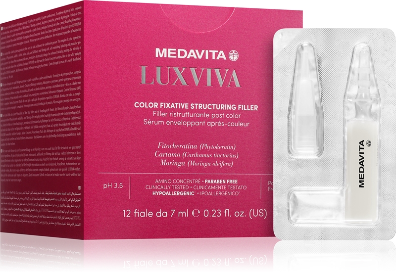 Medavita LUXVIVA Color Fixative Structuring Filler fiala post ...