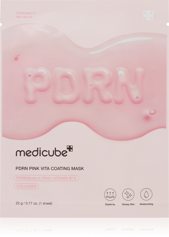 medicube PDRN Pink Vita Coating Mask Pretgrumbu auduma maska ar ...