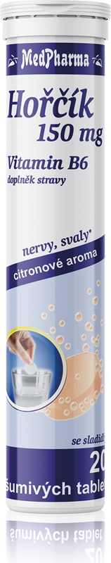 MedPharma Hořčík 150 mg + Vitamin B6 carbon tablets for normal function ...