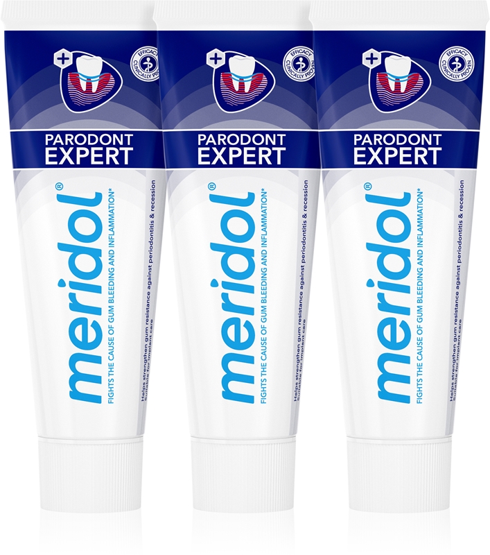 Meridol Parodont Expert toothpaste against gum bleeding and periodontal ...