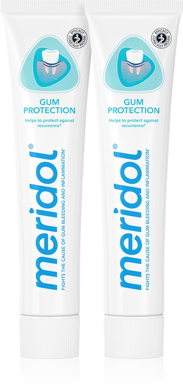 Meridol Dental Care toothpaste supporting regeneration of irritated ...
