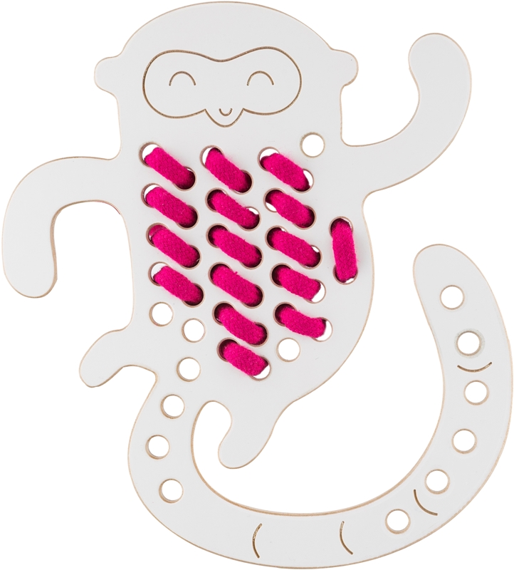 Milin Big Wooden Lacing Toy Monkey Amelia Activity Spielzeug | notino.ch