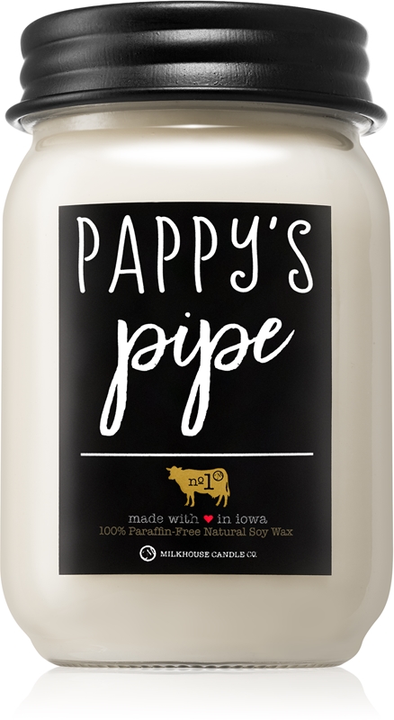 Milkhouse Candle Co. Farmhouse Pappy's Pipe vonná sviečka Mason Jar ...