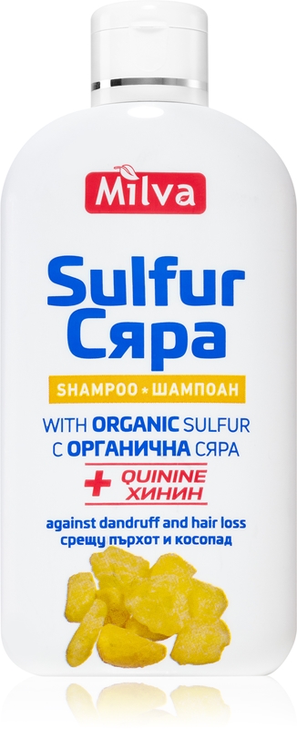 Milva Quinine & Sulfur Shampoo mod skæl og hårtab Med svovl | notino.dk