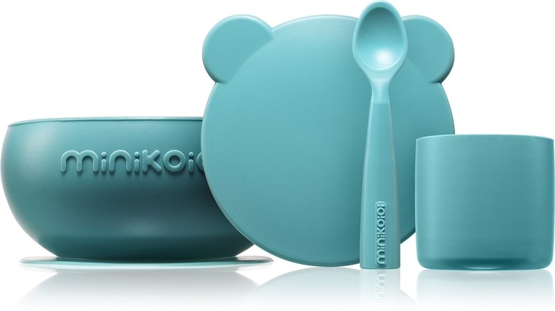 Minikoioi BLW I Aqua Green dinnerware set | notino.ie