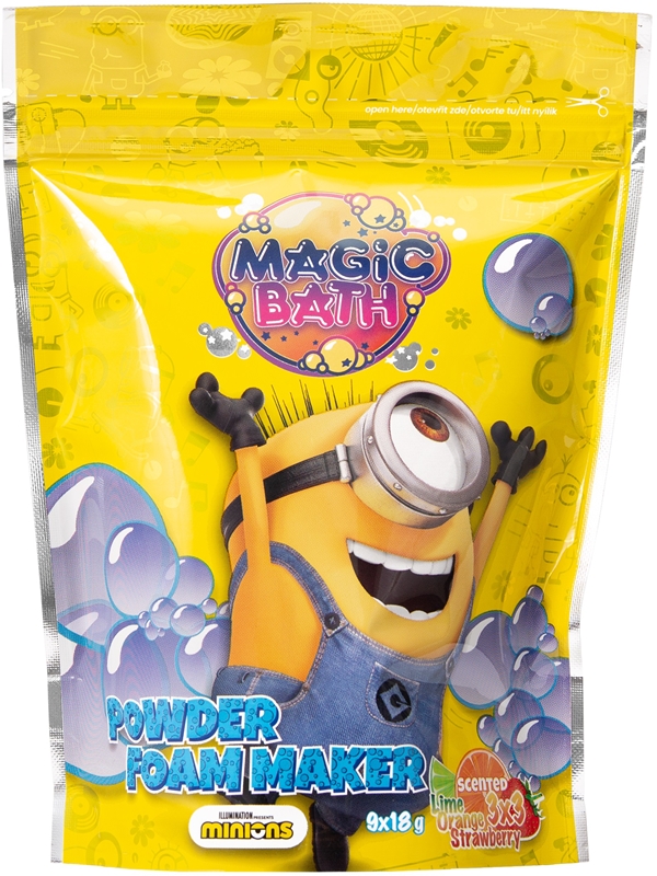 Minions Magic Bath Powder Foam Maker Fizzy Bath Bombs for Kids | notino ...