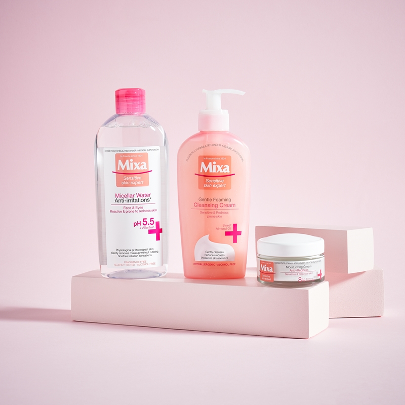 MIXA Anti-Redness crème hydratante pour peaux sensibles sujettes aux ...