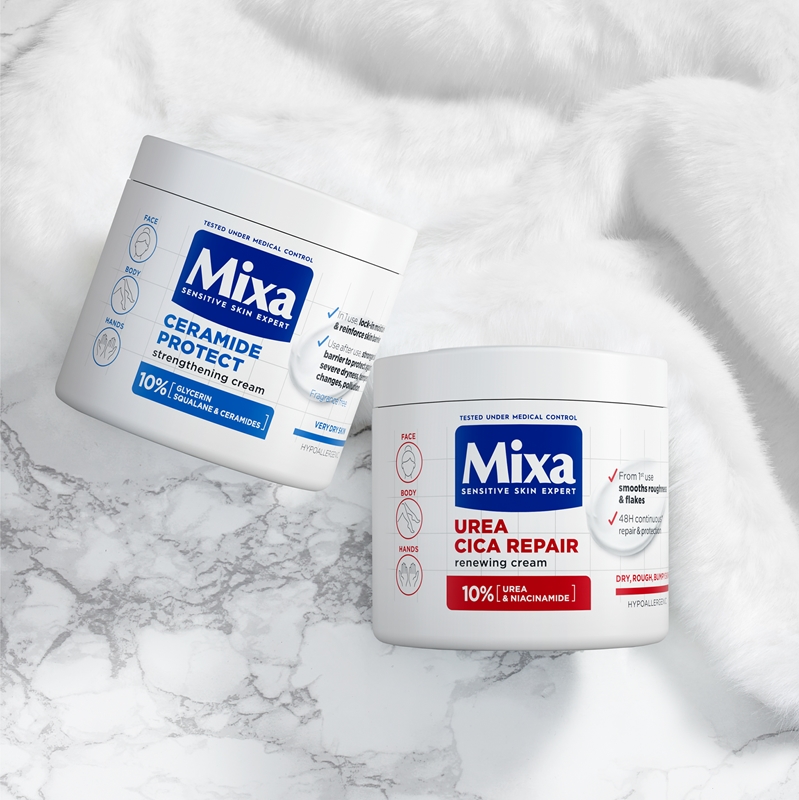 Mixa Ceramide Protect regenerating body cream for sensitive skin ...