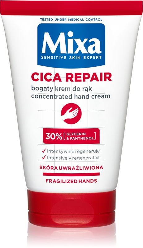Mixa Cica Repair+ regenerierende Handcreme für intensive Hydratisierung ...