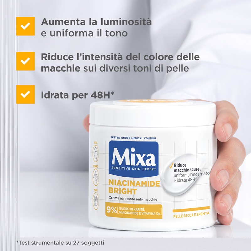 Mixa Niacinamide Bright crema corpo illuminante e idratante | notino.it