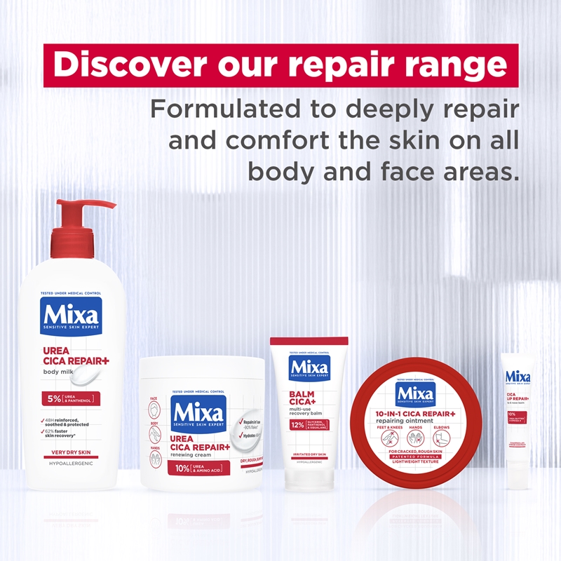 Mixa Cica Lip Repair+ Ultra Hydrating Lip Balm | notino.ie