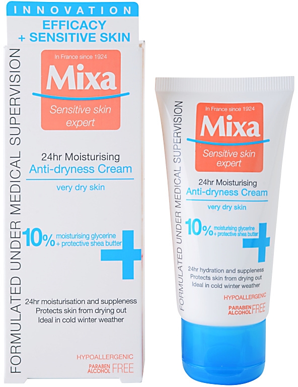 Mixa 24 HR Moisturising Moisturizing and Nourishing Cream for very dry ...