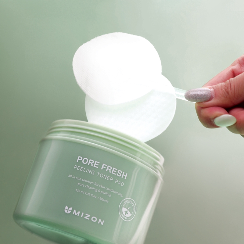 Mizon Pore Fresh Peeling-Pads für das Gesicht für empfindliche Haut mit ...