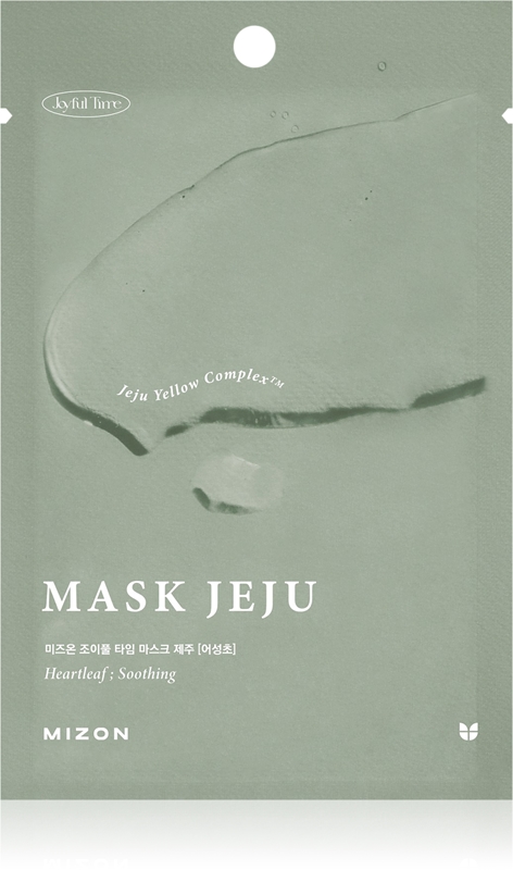 Mizon Joyful Time Jeju Heartleaf Calming Face Sheet Mask for dry and ...
