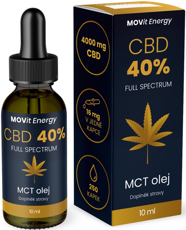 Movit Energy CBD 40% Full Spectrum MCT olej olej s CBD recenze | notino.cz