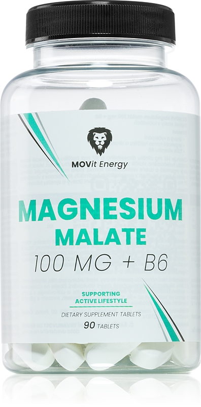 Movit Energy Magnesium Malate 100mg + B6 tablety pro podporu ...
