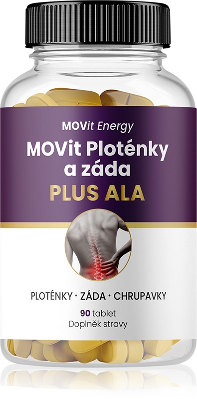 Movit Energy Platňa a chrbát PLUS ALA tablety na podporu zdravia kostí ...