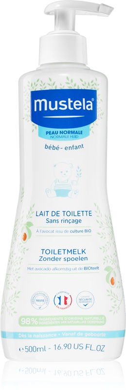 Mustela Bébé No Rinse Cleansing Milk Reinigungsmilch für Kinder ab der ...