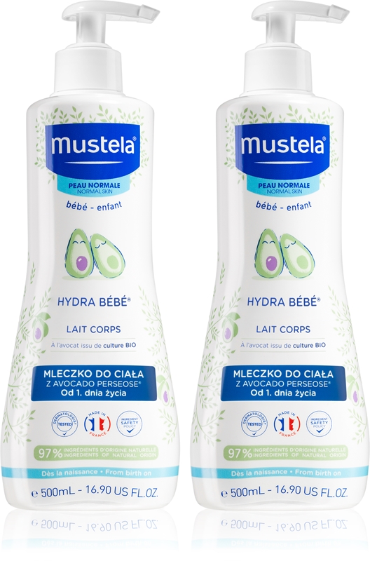Mustela Bébé Hydra Bébé изгодна опаковка Duopack (за деца от раждането ...
