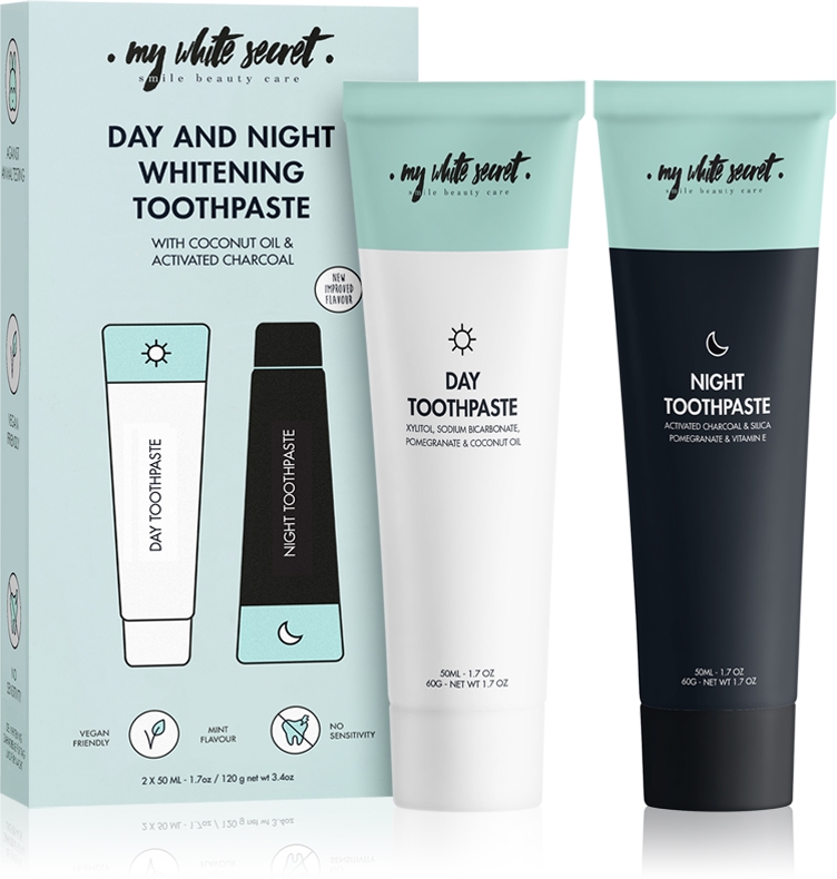 My White Secret Toothpaste Classic Mint Zahnpflegeset(für strahlende ...