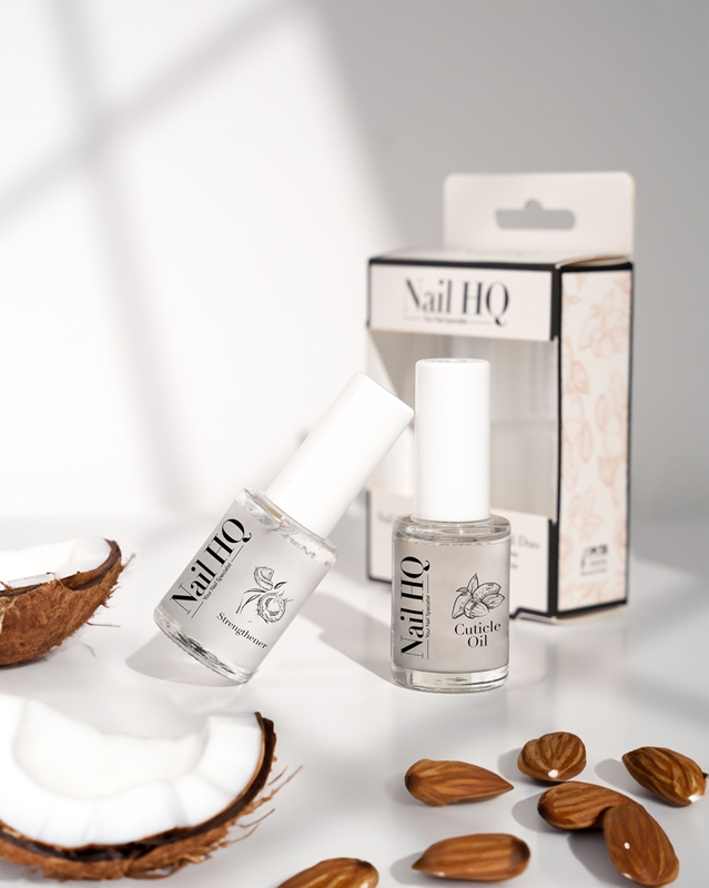 Nail HQ Strengthener & Cuticle Oil Duo set for nails and cuticles ...