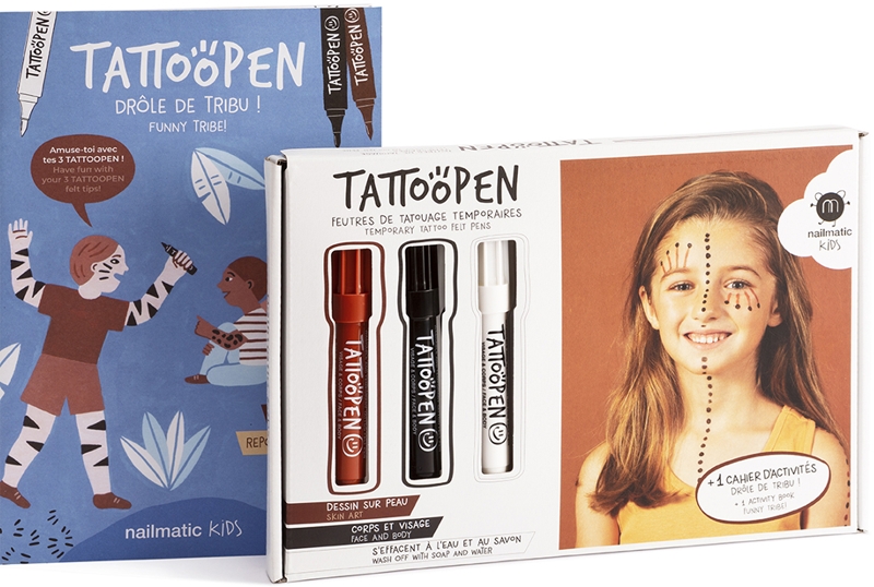 Nailmatic Funny Tribe Set Brown, Black, White (för barn) | notino.se