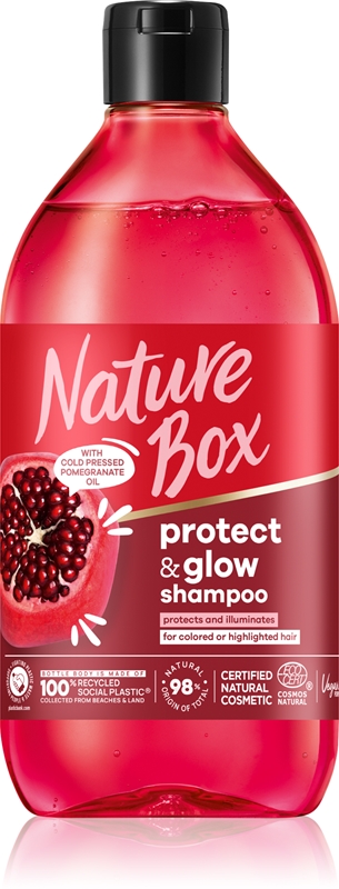 Nature Box Pomegranate hydratační a revitalizační šampon pro ochranu ...