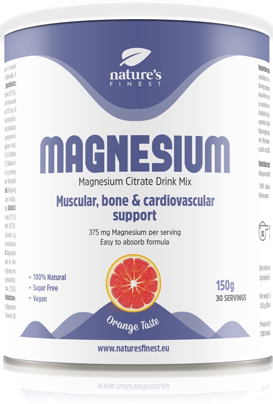 Natures Finest Magnesium Drink Mix Pulver zur Herstellung von Getränken ...