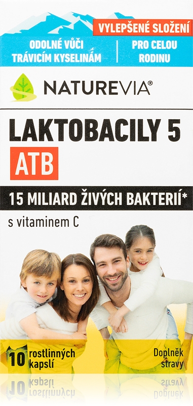 NatureVia Laktobacily 5 ATB doplněk stravy s probiotiky | notino.cz