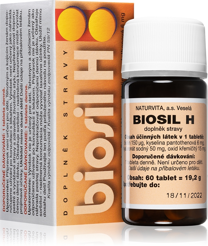 NATURVITA Biosil H Tabletten für wunderschöne Haare und Haut