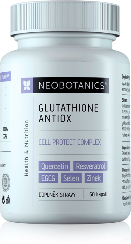 Neobotanics Glutathione Antiox kapsle pro podporu ochrany buněk před oxidativním stresem | notino.cz